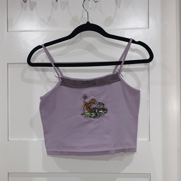 ASOS | Tops | Lilac Cami Top With Embroidered Bambi | Poshmark